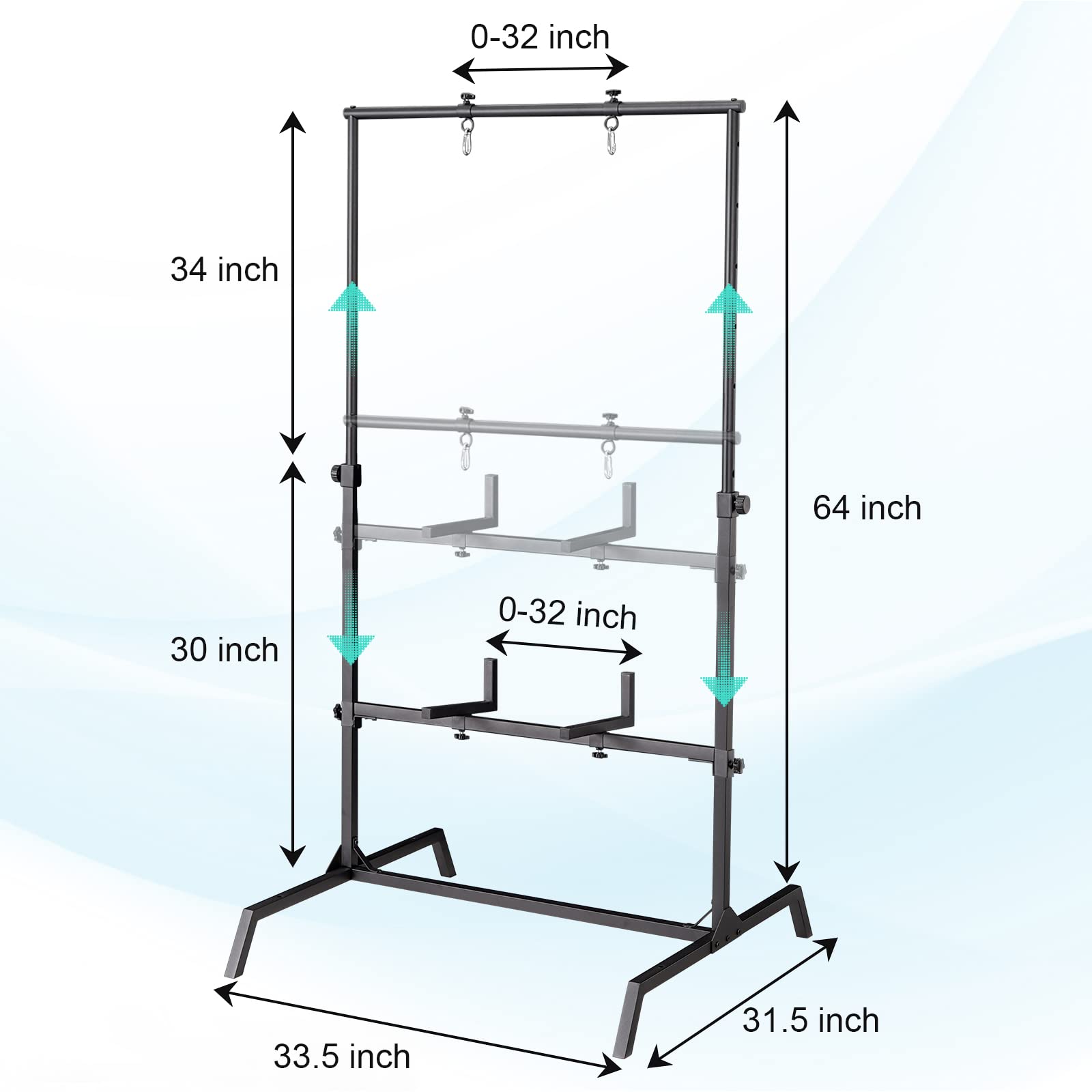 Aimdorarchery Archery Target Stand for Heavy Duty Archery Target Block Multi-Function Archery Target Stand Can Hold 150Lbs Target 31”x 62” Adjustable stable Outdoor Archery Target Stand