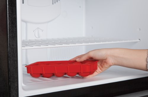 HIC Kitchen Cannonball Silicone Ice Cube Tray, European-Grade, Non-Stick, Makes 10 Large Ice Balls