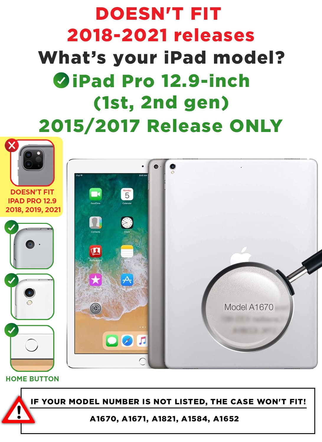 Pure Sense Buddy Antimicrobial Kids Case for iPad Pro 12.9-1st 2nd Gen 2015 2017 | Full Kit: Rugged Case Stand, Handle, Screen Protector, Strap and Spray