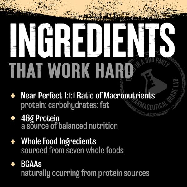 Animal Meal - All Natural High Calorie Meal Shake - Egg Whites, Beef Protein, Pea Protein, Vanilla