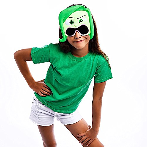 Costume Sunglasses Inside Out Disgust Sun-Staches Party Favors UV400 Green/Light Green, 12" x 7" x 1"