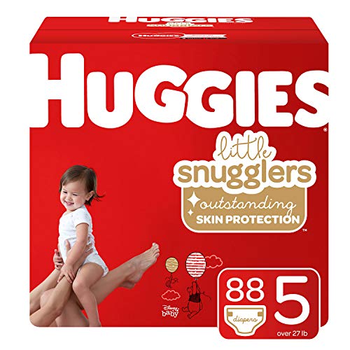 Huggies Little Snugglers Baby Diapers, Size Newborn, 128 Count