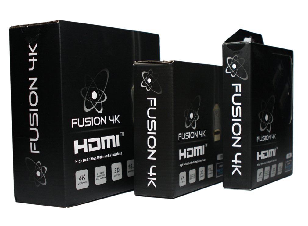 Fusion4k High Speed 4K HDMI Cable (4K @ 60Hz) - Professional Series (6 Feet)
