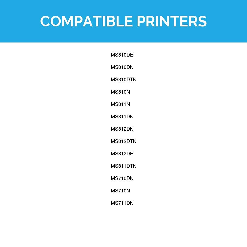 LD Compatible Toner Cartridge Replacement for Lexmark 521H High Yield (Black)