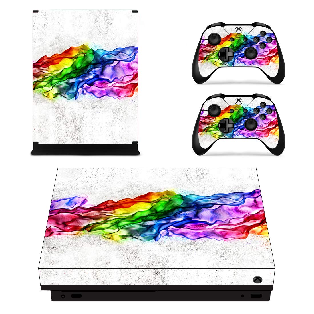Adventure Games - Pride, Ribbon - Vinyl Console Skin Decal Sticker + 2 Controller Skins Set - Compatible with XBOX ONE X gaming console systems