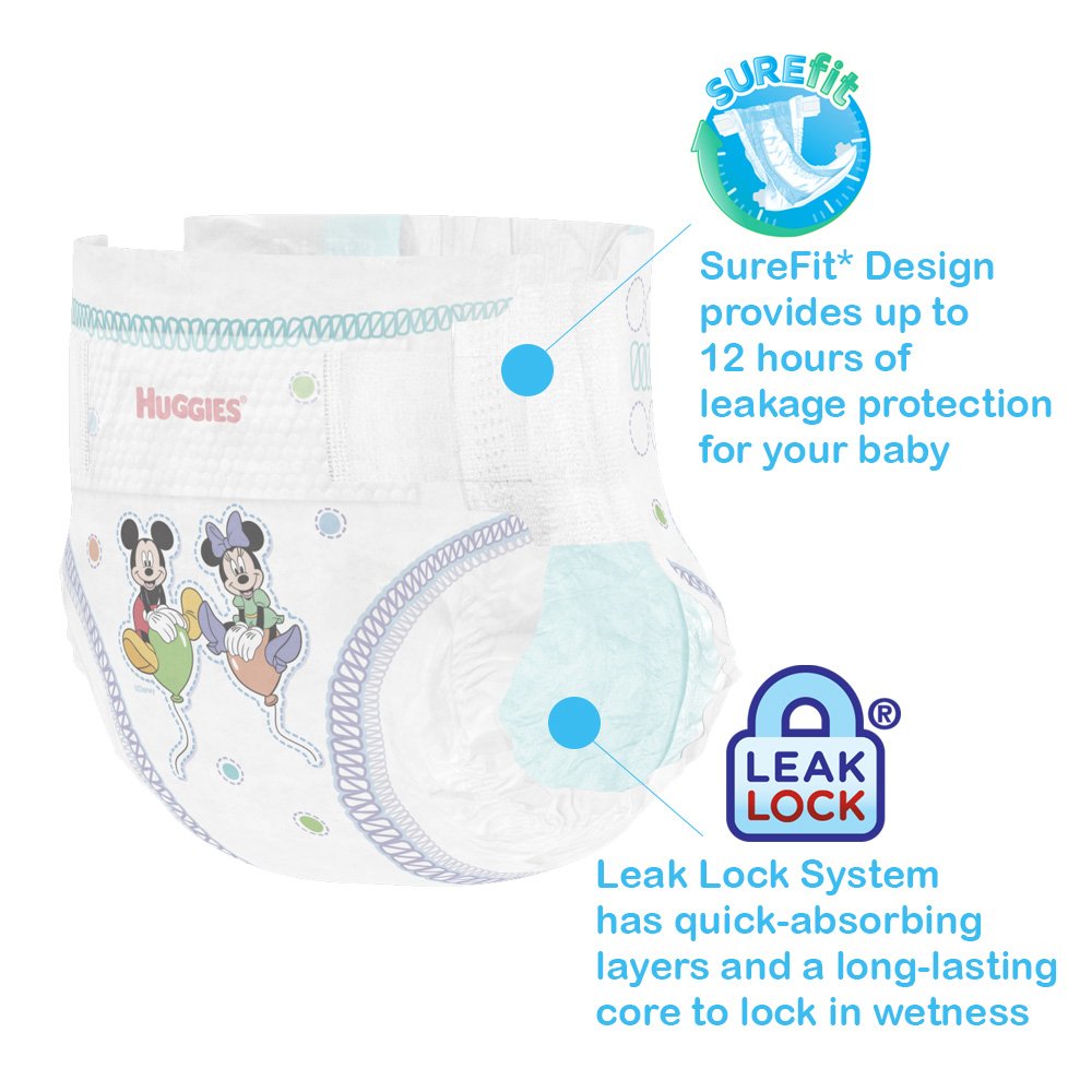 Huggies Snug & Dry Diapers, Size 1, 100 Count