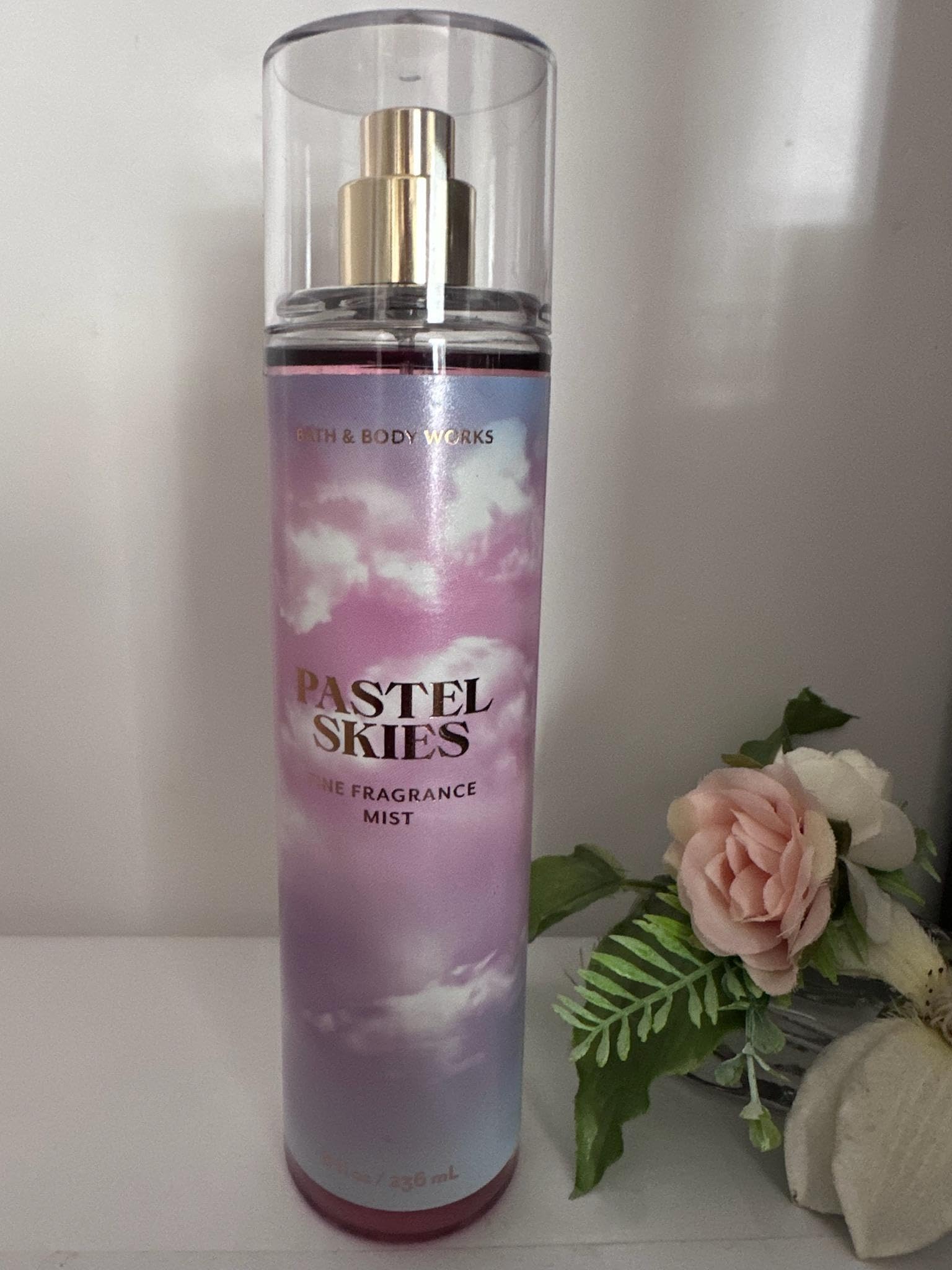 Bath and body Lotion, Perfume Mist, Shower Gel Holiday and Tropical Fragrance Collection (Pastel Skies Mist, 8 Ounce)