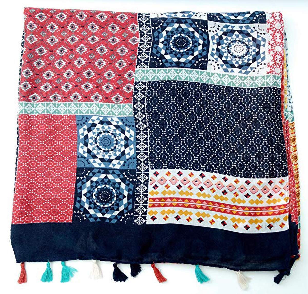 Ahyuan Scarves for Women Large Lightweight Floral Flower Spring Scarf Fashion Wrap Shawls Oversized Shawl Cape