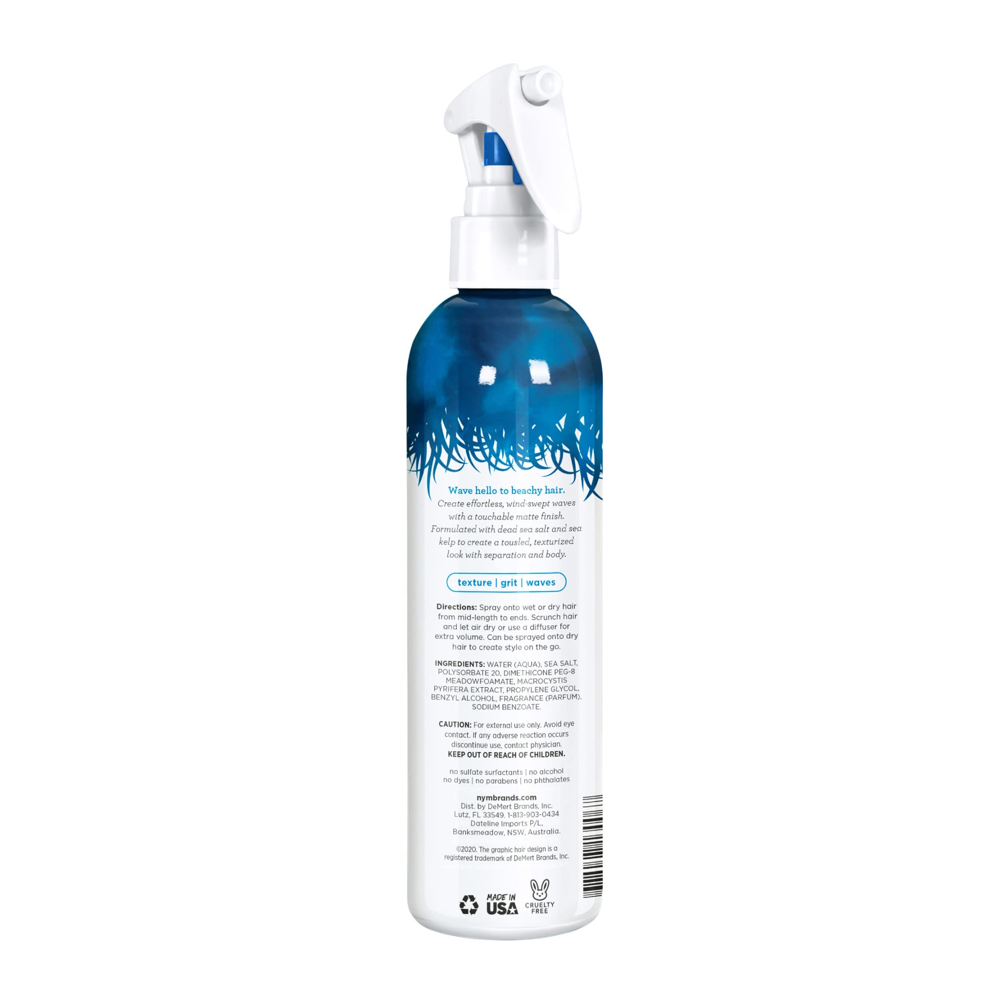 Not Your Mother's Beach Babe Sea Salt Spray - For Tousled Hair Texture with Matte Finish (8 fl oz, 3-Pack)