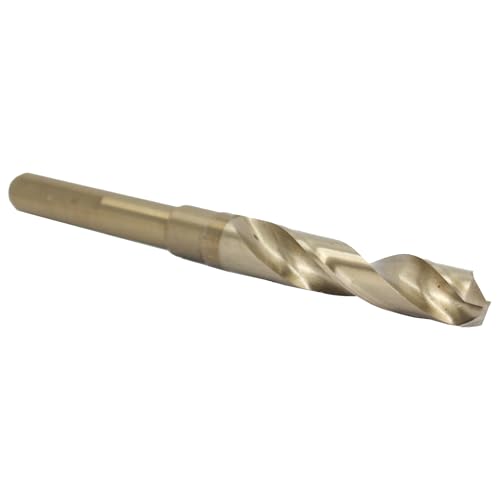 Drill America 8 Piece m35 Cobalt Reduced Shank Drill Bit Set in Metal Case (9/16" - 1" x 16ths), DWDCO Series