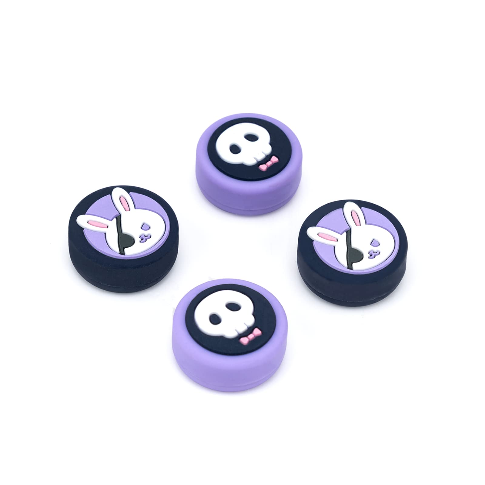 GeekShare Bandage Rabbit Thumb Grip Caps, Soft Silicone Joystick Cover Compatible with Nintendo Switch/OLED/Switch Lite,4PCS