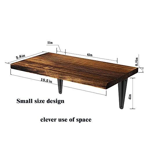 BAMFOX Floating Shelves Wall Mounted, Rustic Wood Wall Shelf for Bedroom, Bathroom, Living Room, Kitchen