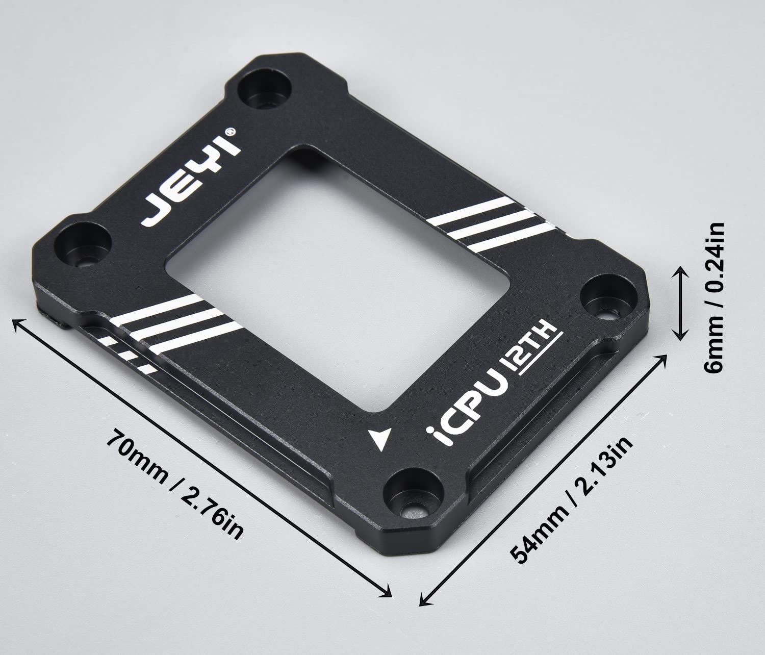 Aluminium LGA1700 CPU Contact Frame, LGA 1700 CPU Stress Bending Correction Bracket for Intel 13th & 12th Gen CPU, LGA1700 Socket Anti-Bending Contact Frame by CNC Aluminum Design