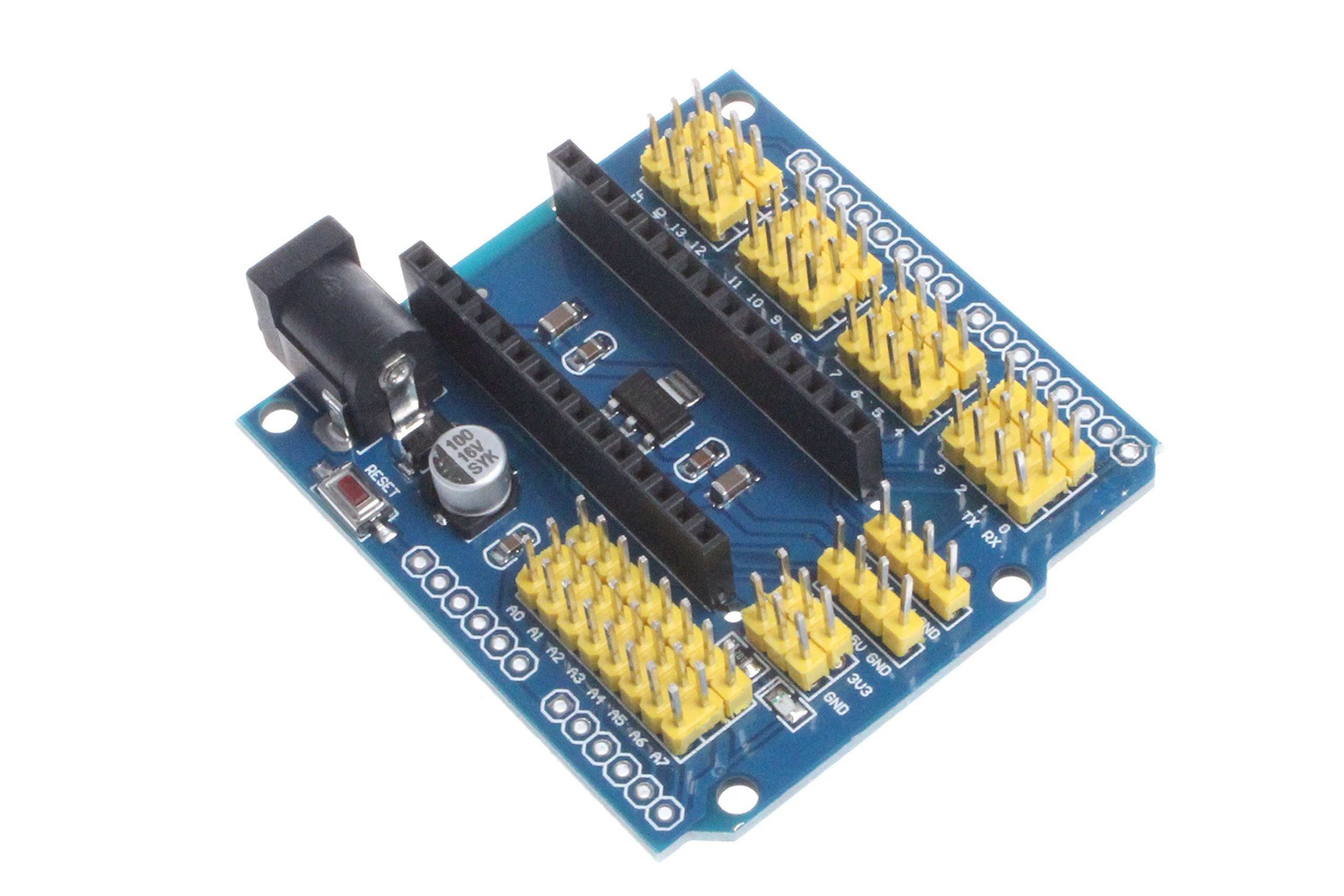NOYITO Nano I O Expansion Sensor Shield Module for UNO R3 Nano V3.0 (Pack of 2)