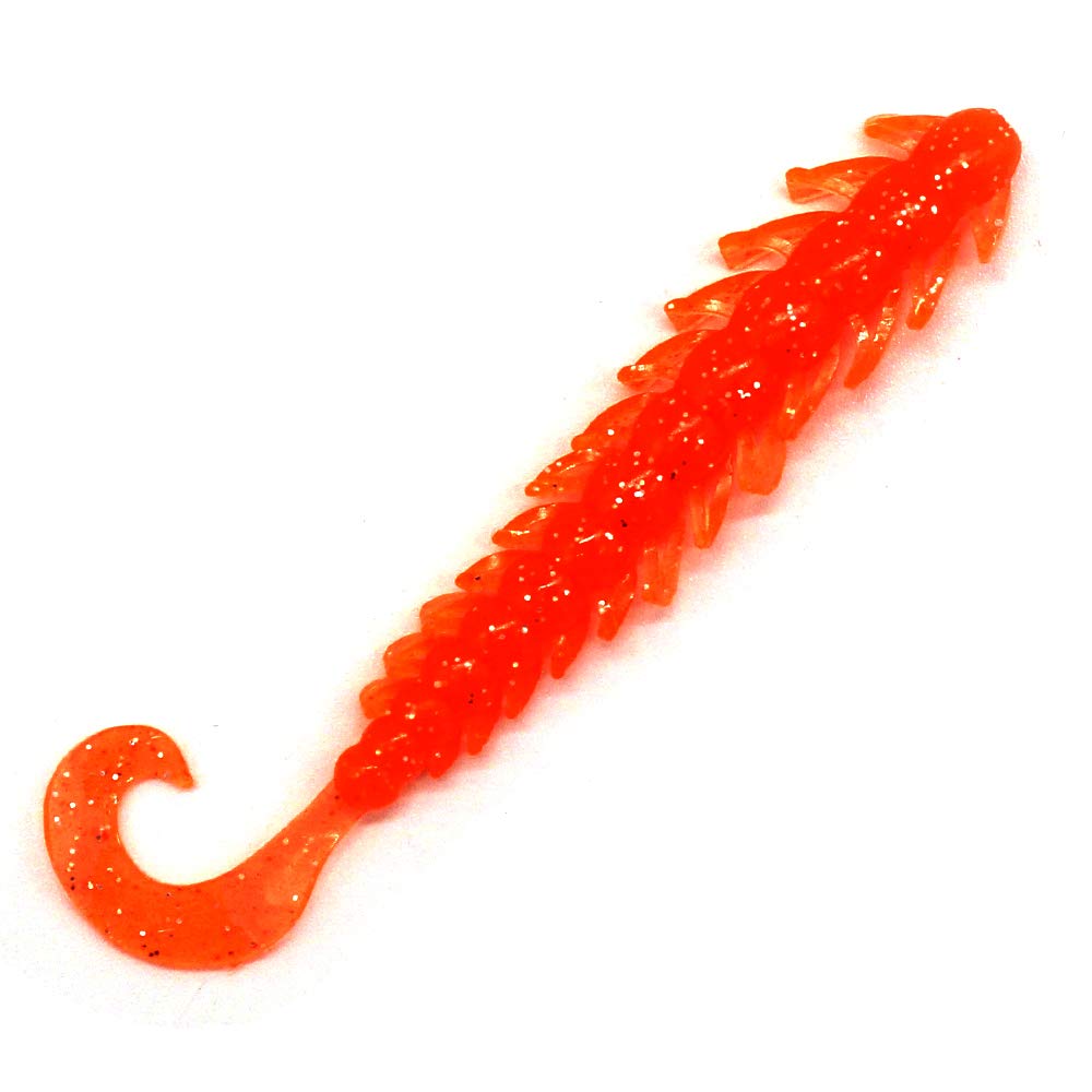 Adygil ADSL110/BLSA65 Soft Silicone Lures for Bass, Trout, Crappie, 60pcs/Pack, 6 Colors, 10pcs Each Color.