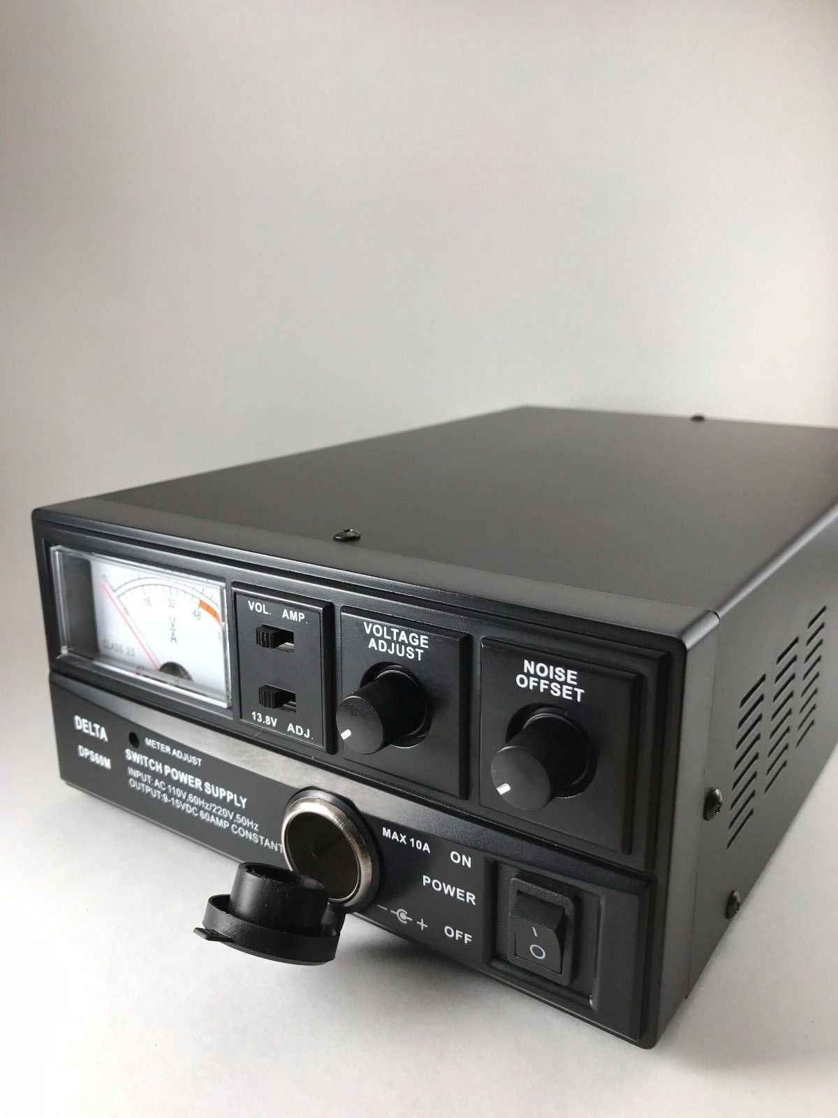 DELTA DPS60M 60 Amp AC/DC Switching Power Supply w/Volt AMPerage Meter Compatible for Ham CB