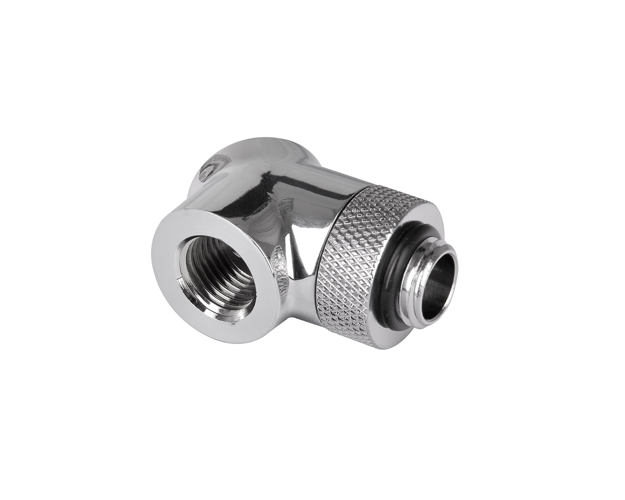 Thermaltake Pacific DIY LCS Chrome G1/4 45 & 90 Degree Adapter Fitting Cooling - CL-W053-CU00SL-A,Silver