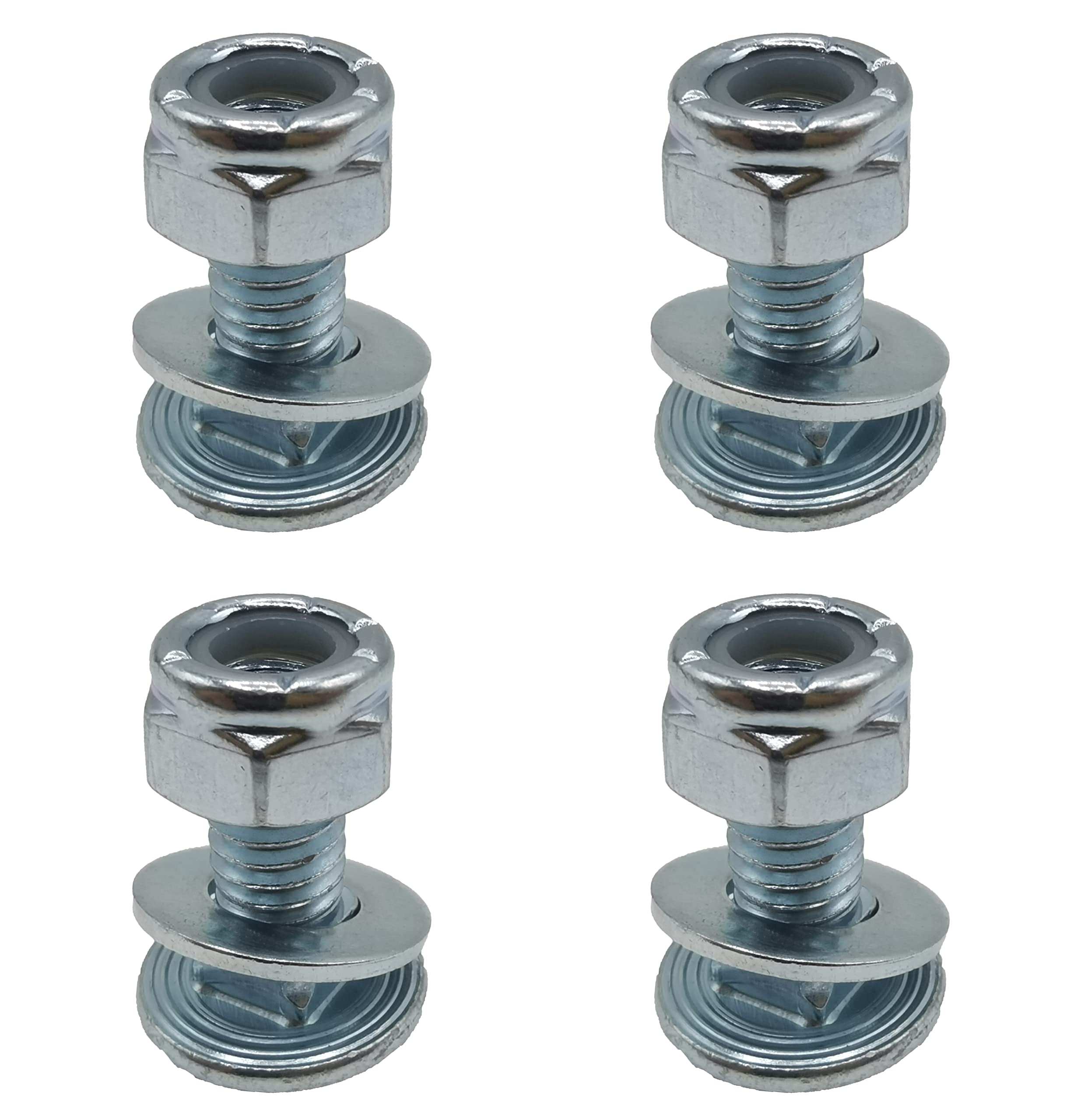 BOAISDHY 4PK 710-0451 (5/16-18) 3/4" Replacement Skid Shoe Carriage Bolt Nuts and Washers Kit for MTD Cub Cadet 712-04063 784-5580 736-0242 Snow Blower