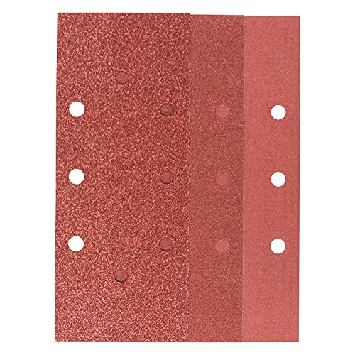 Bosch 25 Sanding Sheet Set for Orbital Sanders, B&D hole, 60-240 Grit, 93x230mm