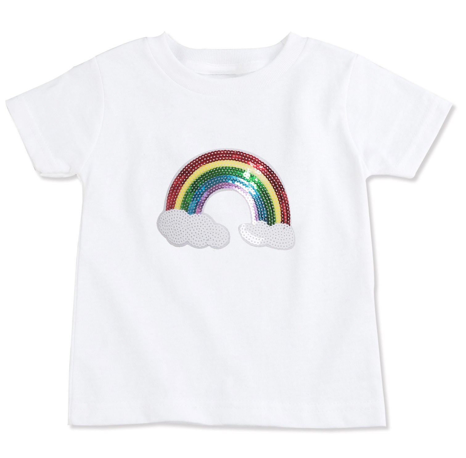 traderplus Rainbow T-Shirt and Ballet Tutu Skirt with Hair Bows Set for Baby Girls (4-6 Years)