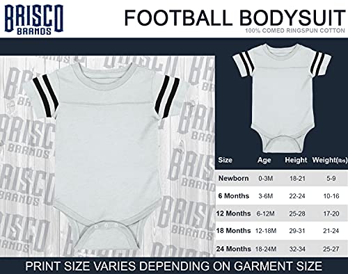 Brisco Brands Mr.Krabs Krabby But Cute Cartoon Football Romper Boy Girl