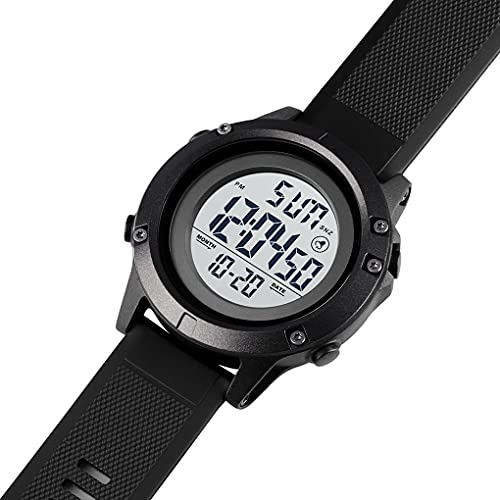 CKE Men's Digital Sports Watch Large Face Military Waterproof Watches for Men with Stopwatch Alarm