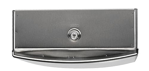 BOBRICK 4262 ConturaSeries Stainless Steel Paper Towel Dispenser with TowelMate, Satin Finish, 4-7/8" Length, 13-1/4" Height, 10-13/16" Width