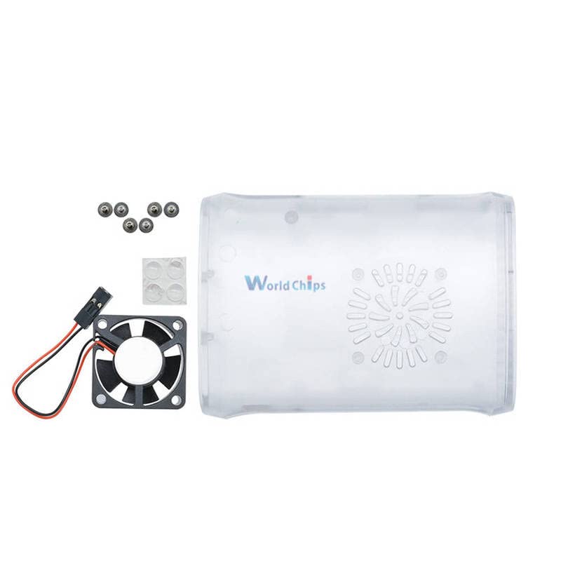 ABS Acrylic Case Cover Enclosure Combo Box with Cooling Fan for Raspberry Pi 2 Raspberry Pi 3 / Model B+