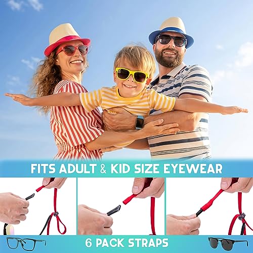 Anchor Glasses Straps Sunglasses Strap Adjustable Stretch Universal Fit for Kids to Adult Sport Eyewear Holder Retainer