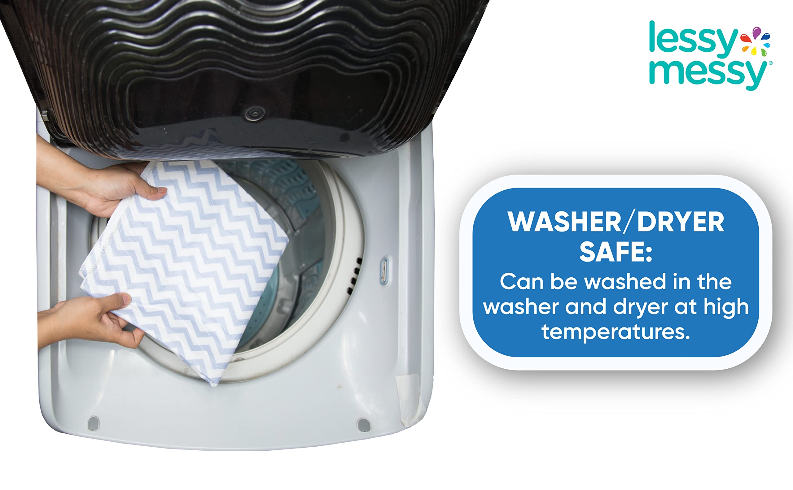Portable Diaper Changing Mat - Waterproof Machine Washable & Dryer Safe Baby Changing Pad | Extra Large Travel Mat (30" x 20") | Stylish Animal Print Design