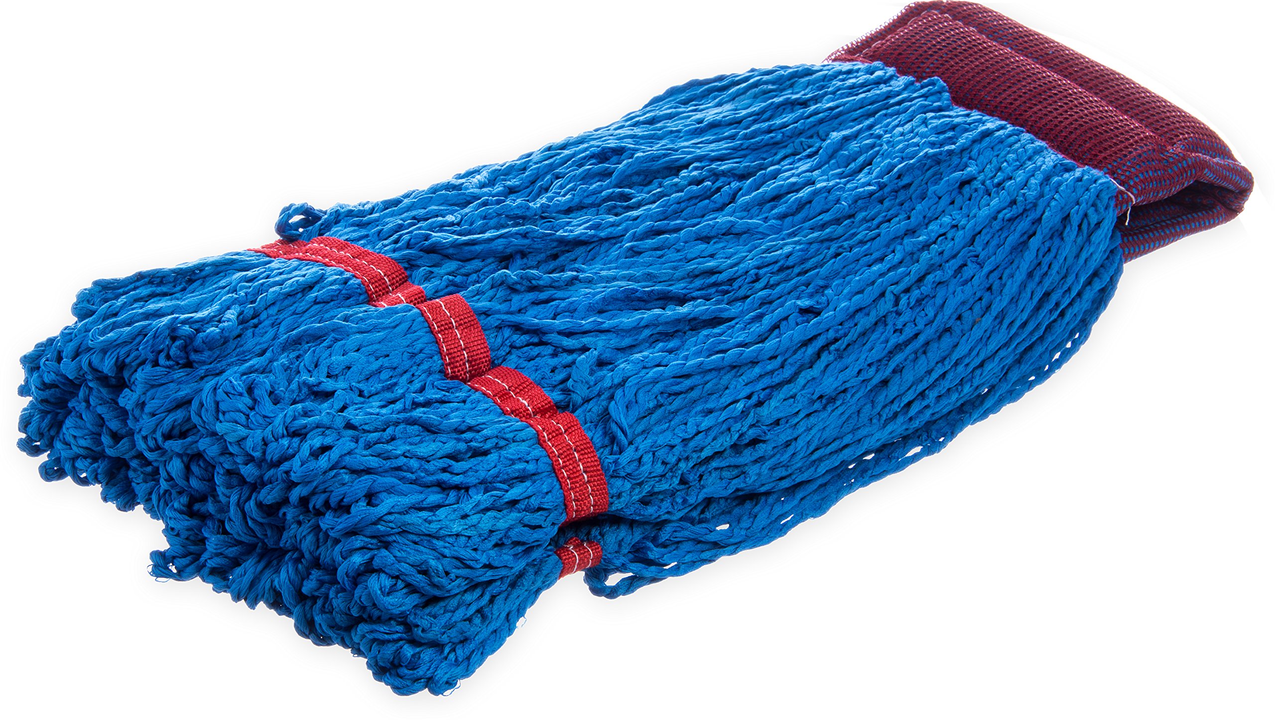 Carlisle FoodService Products CFS 36942014 Loop End Microfiber Mop, 12" H, 5" W, 20" L, Microfiber, Medium, Blue (Pack of 12)