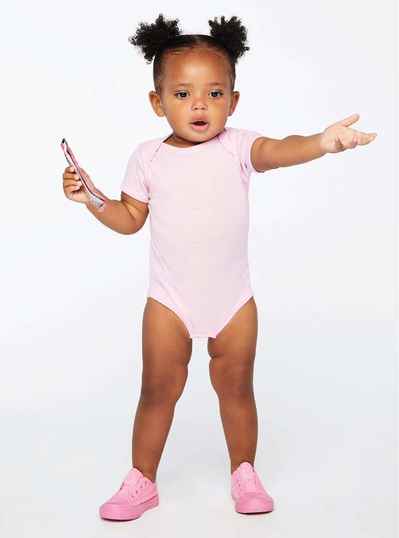 RABBIT SKINS Baby Bodysuit Girl & Boy | Newborn 0-3 Months to 24 Month Toddler 3-Pack Bulk Set, Snap Easy Closure, Granite Heather/White/Black, Newborn