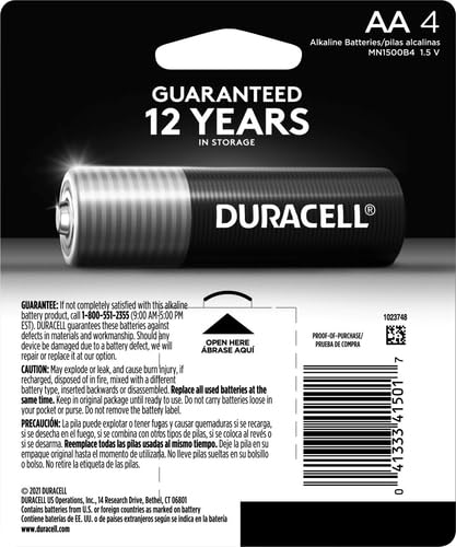 Duracell 41501 - AA Cell Battery (4 pack) (MN1500B4)
