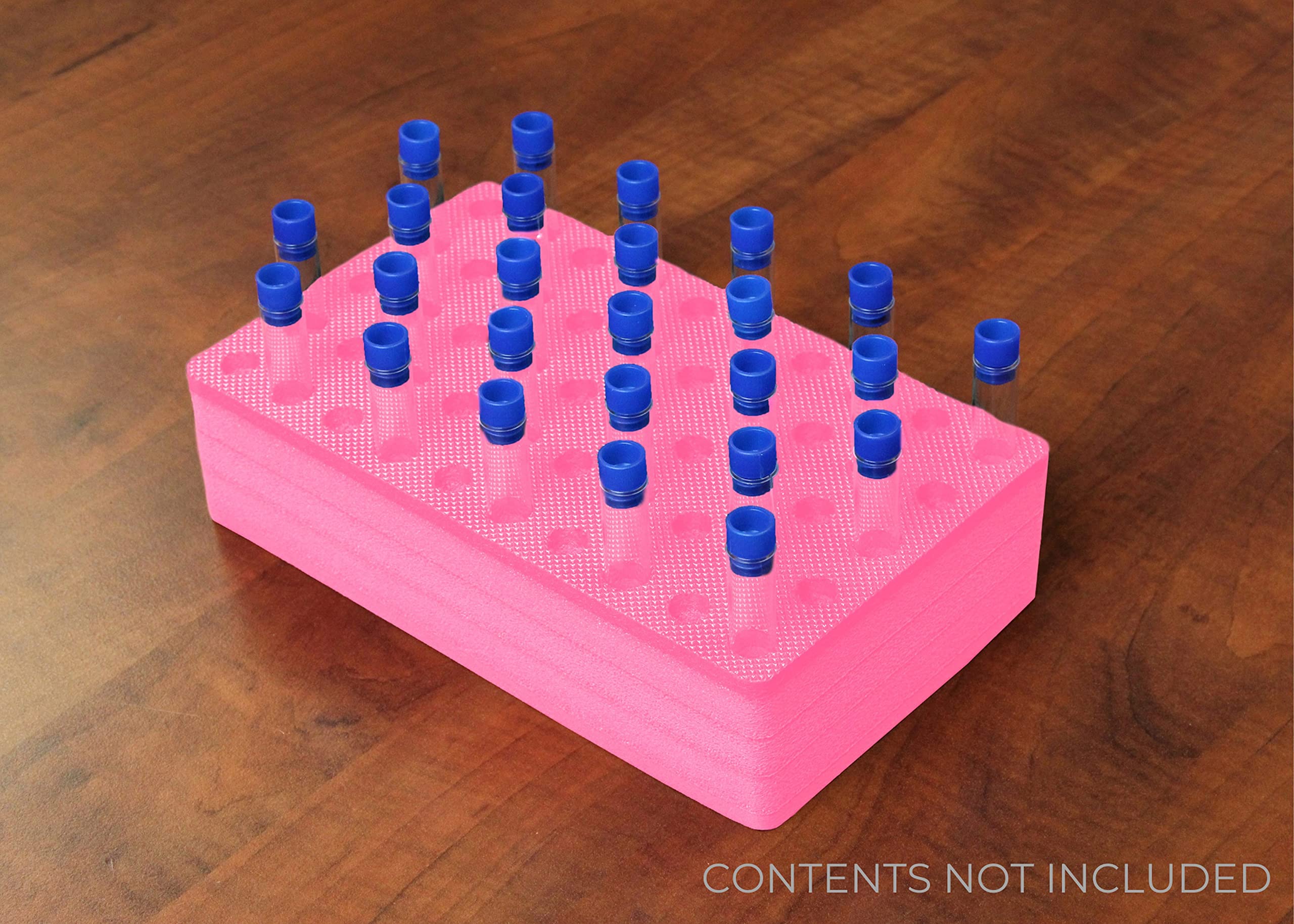 Polar Whale 10 Test Tube Racks Pink Foam Storage Rack Organizer Stand Transport Holds 50 Tubes Each Fits up to 12mm Diameter Tubes