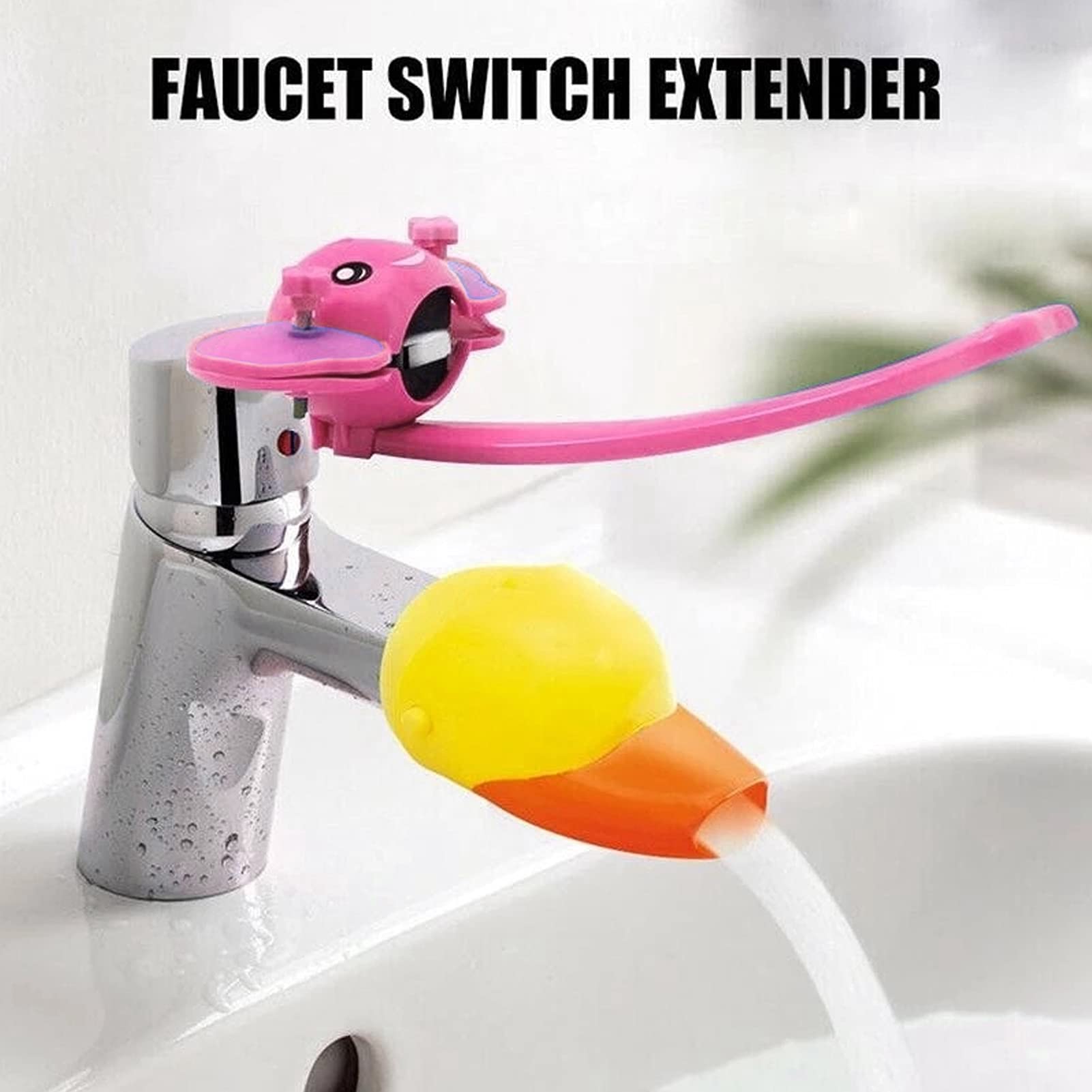 Cartoon Faucet Extender,Faucet Extender Sink Handle Extender Faucet Extension Attachment Hand Washing Accessories Bathroom Sink Accessories Faucet Extension Attachment, for