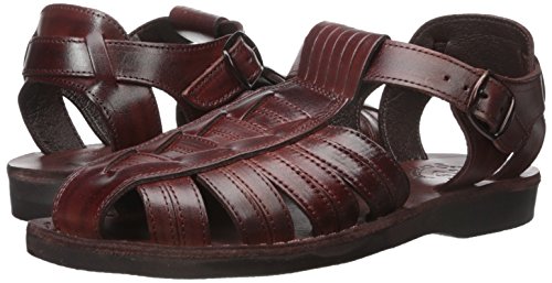 Barak - Leather Closed Toe Sandal - Brown