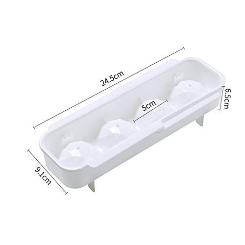 Ice Cube Trays , Tray Balls, Ice Moulds Ice Cube Maker Plastic Ice Tray Ice Ball Mould Long Ice Cube Tray Plastic Ice Cube Tray Ice Cube Trays Large Plastic Ice Cube Trays White,A (Color : White, Si