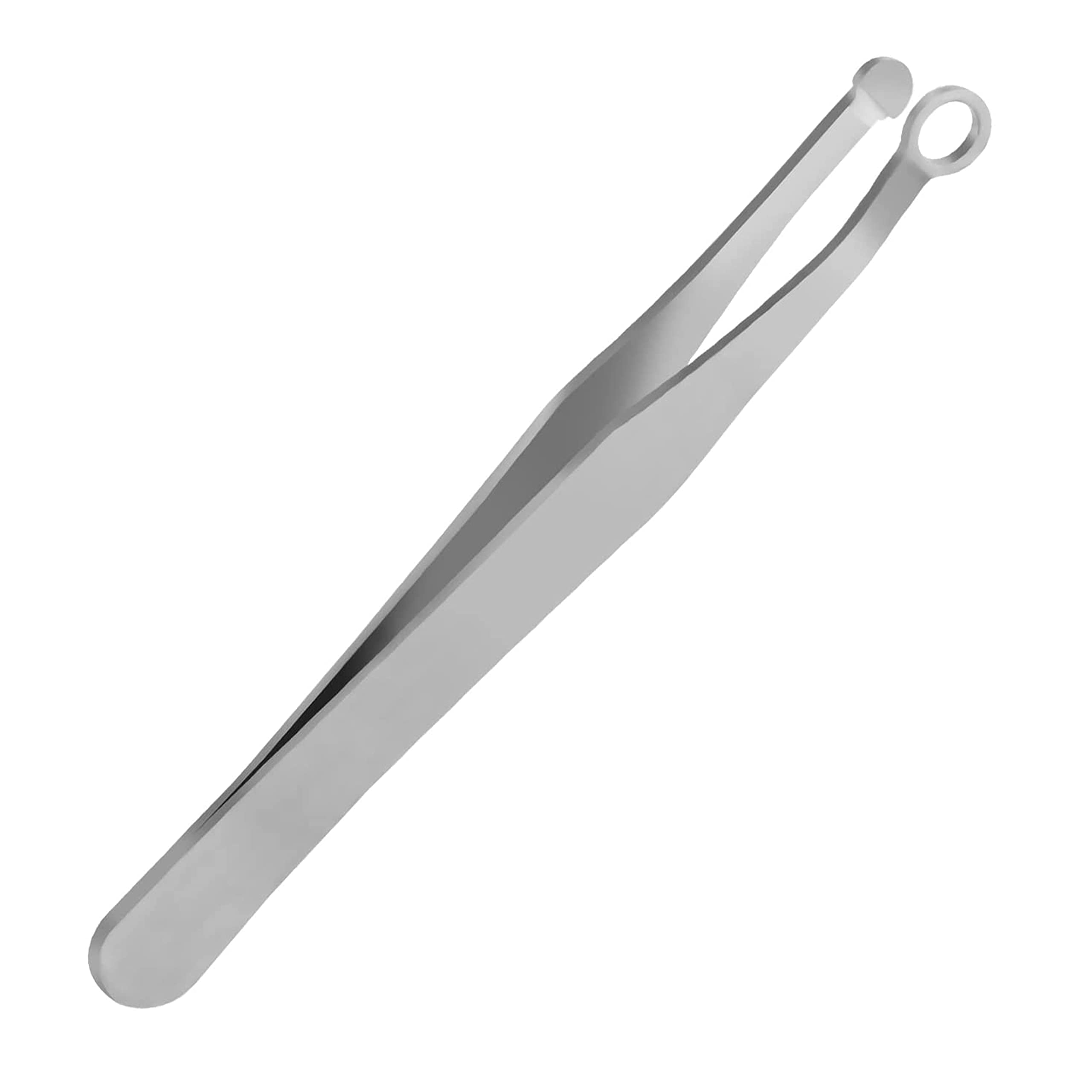 Armiika Nose Hair Clippers, Round-Tipped Stainless Steel Small Scissors, Mini Scissors for Noses, Sideburns, Brow, Body(Silver)