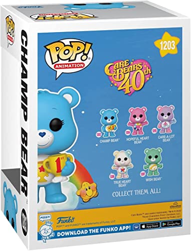 Funko POP! Animation: Care Bears 40th Anniversary - Hopeful Heart Bear Bundled with a Byron's Attic Pop Protector