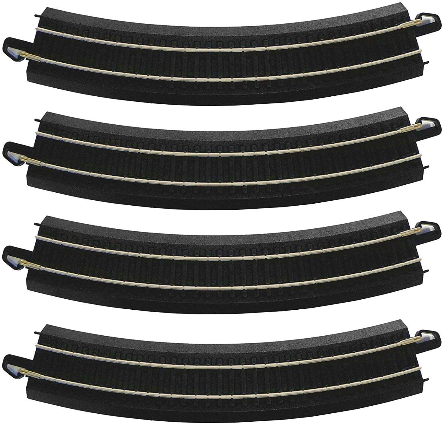 Bachmann Trains Snap-Fit E-Z TRACK E-Z TRACK FIGURE 8 TRACK PACK - STEEL ALLOY Rail With Black Roadbed - HO Scale Medium