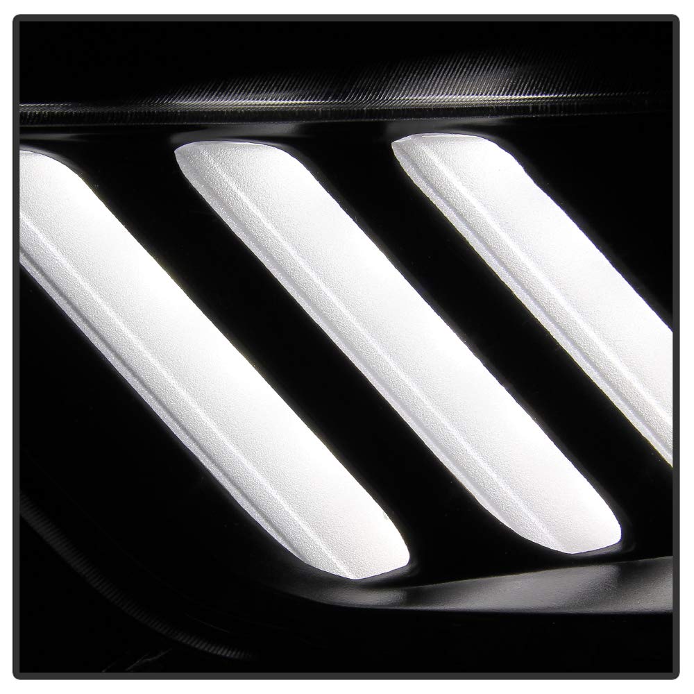ACANII - For [HID/Xenon Model] 2015-2017 Ford Mustang LED Tube Projector Headlight Headlamp Assembly Left Driver Side