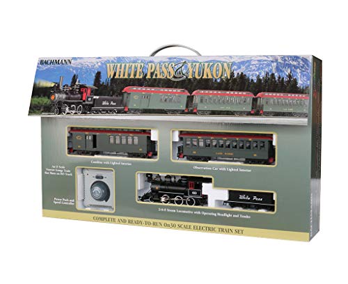 Bachmann Trains - White Pass & Yukon Passenger Ready To Run Electric Train Set - On30 Scale - Runs on HO Track
