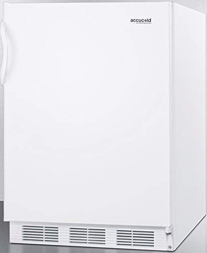 Summit Appliance FF7WADA ADA Compliant Commercial All-Refrigerator for Freestanding General Purpose Use with Flat Door Liner, Adjustable Thermostat, Auto Defrost Operation and White Exterior