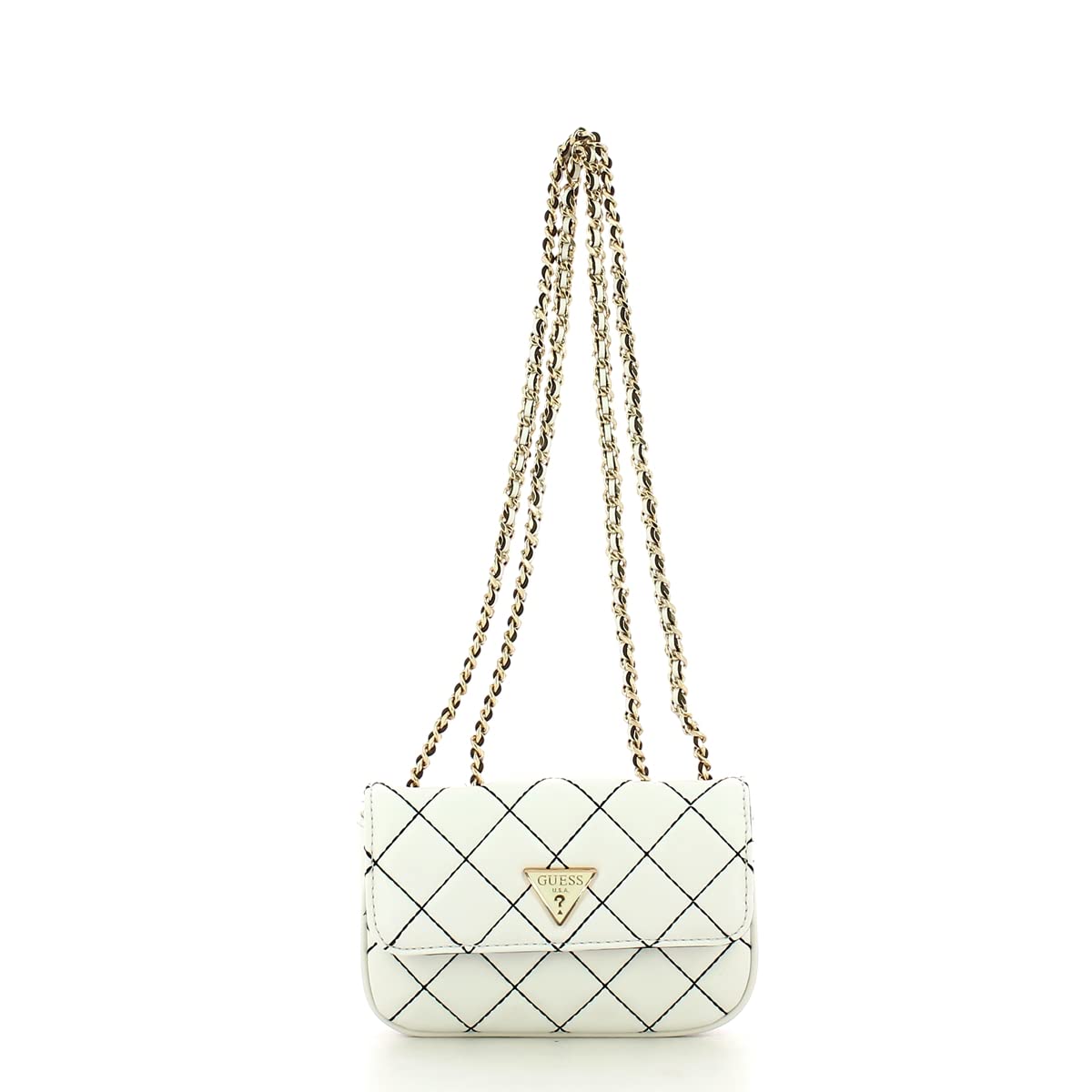GUESS womens Cessily Micro Mini, White Multi, one size US