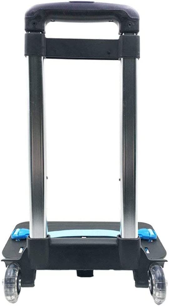 Backpack Hand Truck KAMOD Wheeled Cart Trolley Hand Aluminium Alloy Folding Trolley Cart for Schoolbag