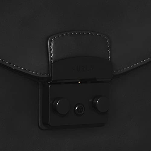 Furla(フルラ) Metropolis Mini Crossbody Round, Nero