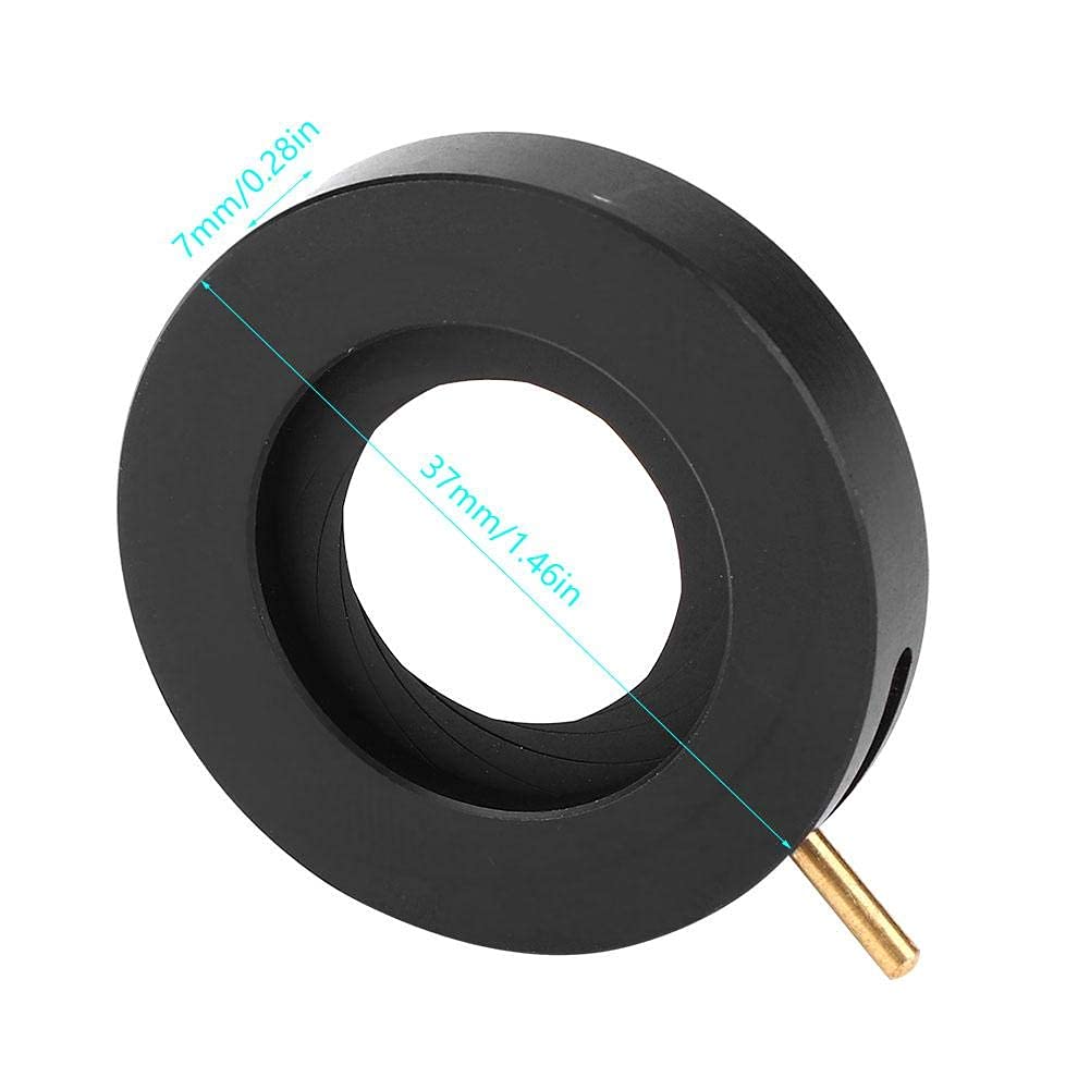 Walfront Microscope Adapter, SK23, Black Metal Diaphragm with Adjustable Aperture (1.5-23mm), Laboratory Microscope Accessory