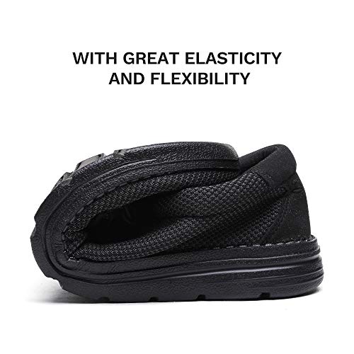 Bruno Marc Men's Breeze Slip-on Stretch Loafers Casual Shoes Lightweight Comfortable Boat Shoe 1.0,Black,Size 10 US