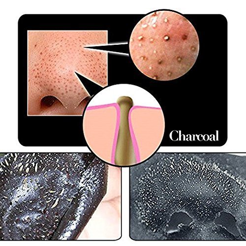SHILLS Charcoal Face Mask, Peel Off Mask, Charcoal Mask, Peel Off Mask, Deep Cleansing, Purifying, Activated Charcoal Mask with Brush