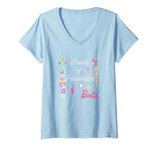 Barbie 60th Anniversary Power of Possibilities V-Neck T-Shirt